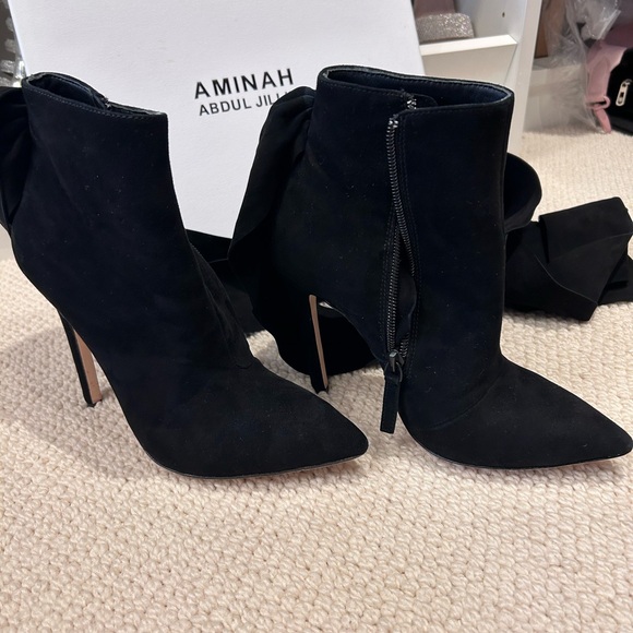 Aminah Abdul Jillil | Shoes | Aminah Abdul Amira Bow Booties | Poshmark